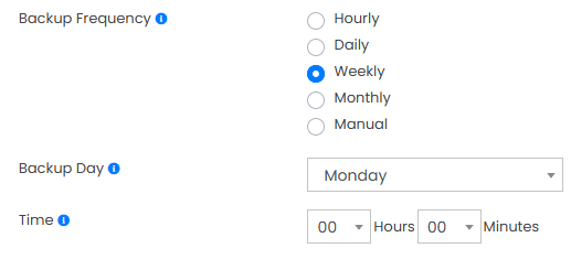 Backup Plans – Virtualizor