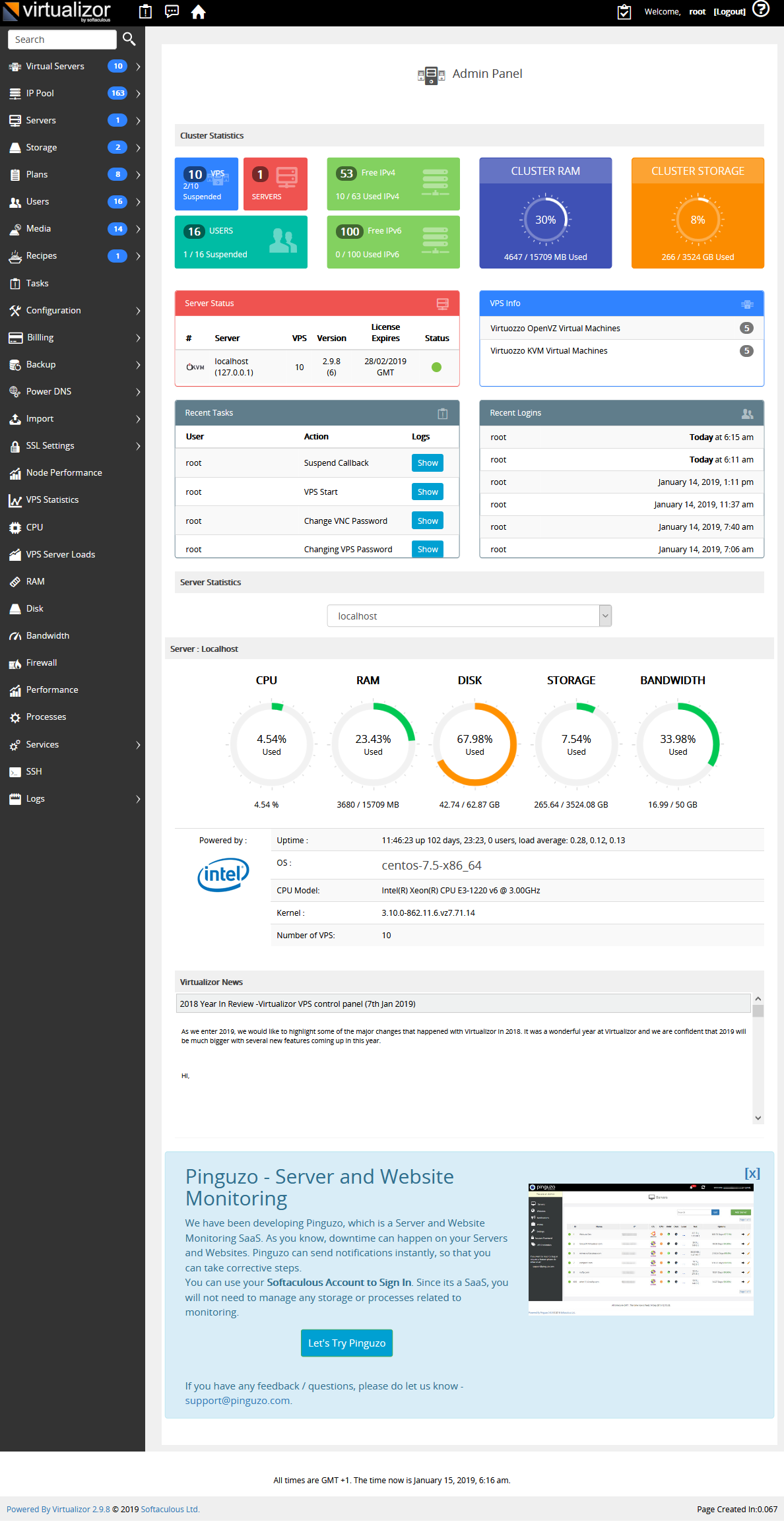 Virtuozzo – Virtualizor