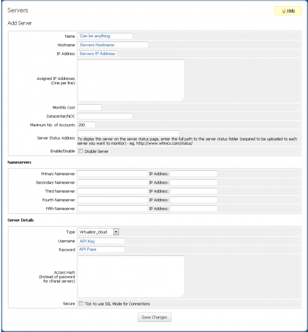 WHMCS Module for Resellers – Virtualizor
