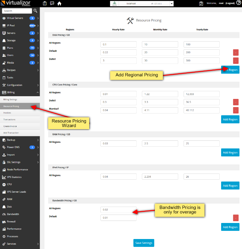 Virtualizor Cloud Billing System – Virtualizor