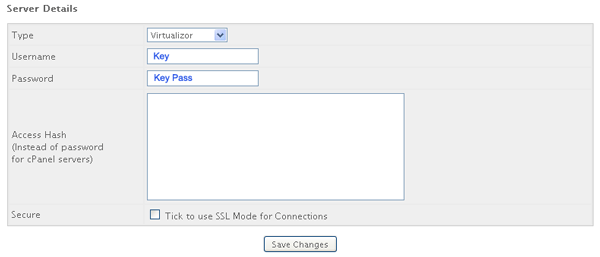 WHMCS Module – Virtualizor