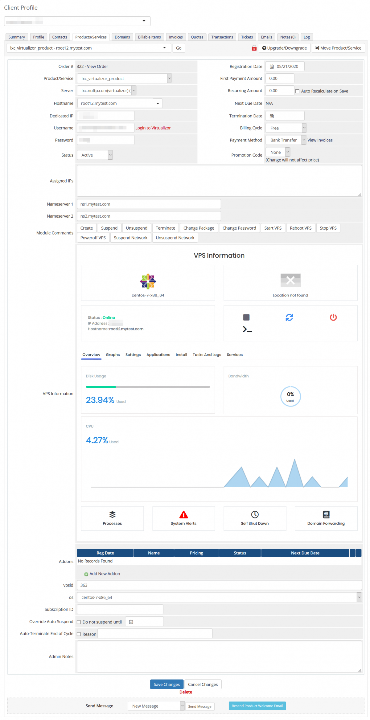 WHMCS Module – Virtualizor