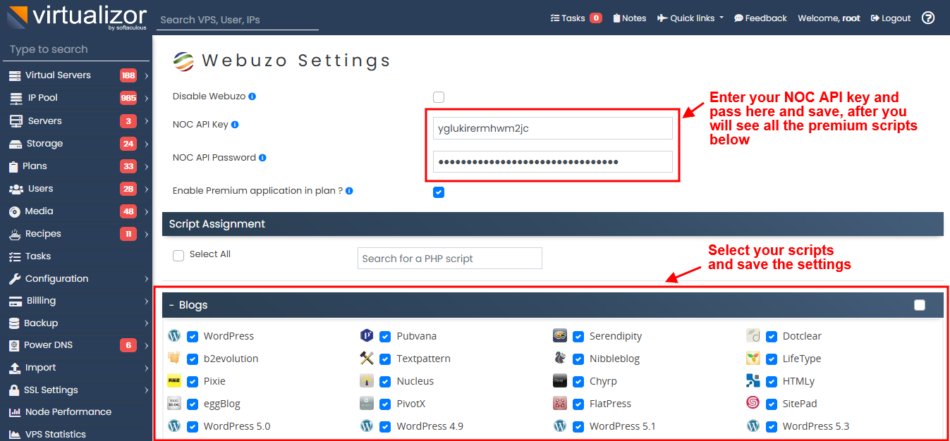 Webuzo – Virtualizor