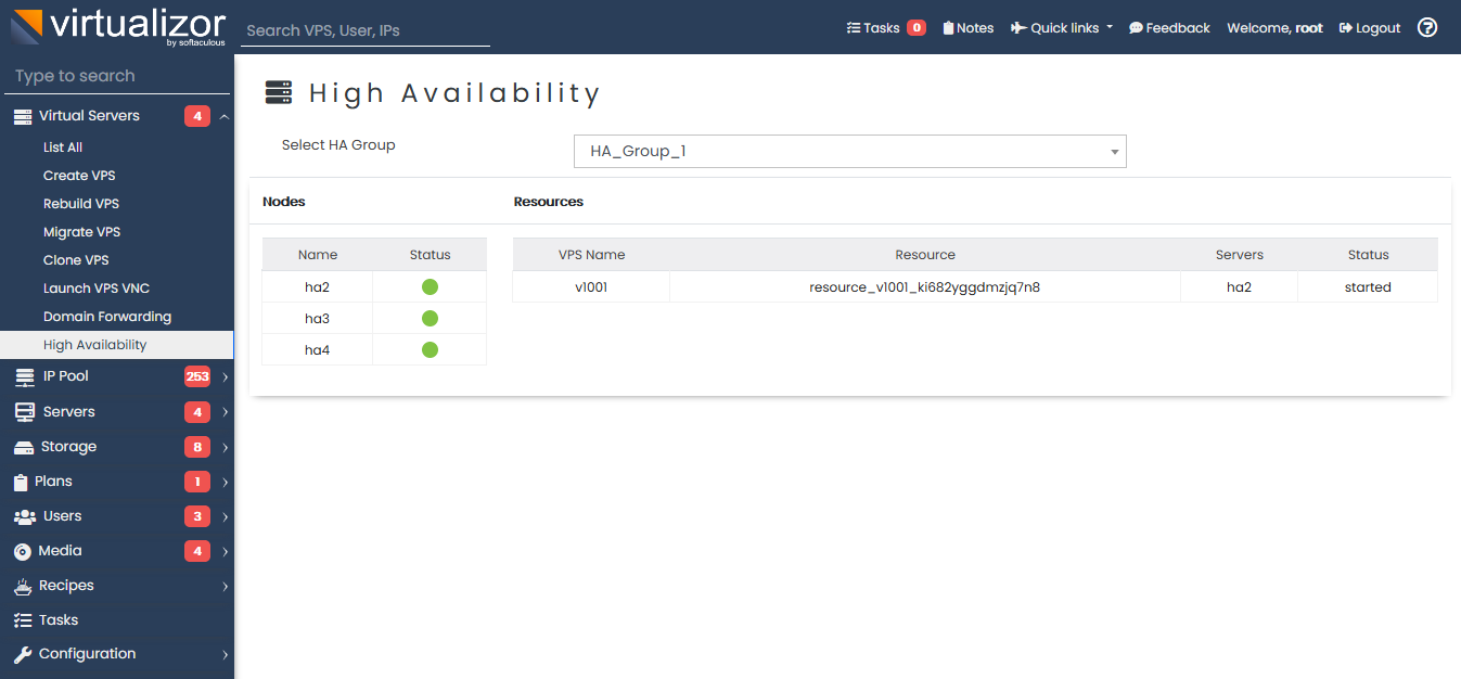 High Availability – Virtualizor