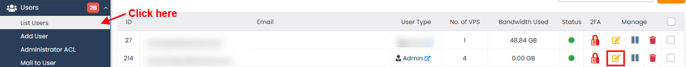 Administrator ACL – Virtualizor