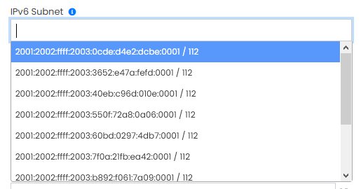 IPv6 Subnets – Virtualizor