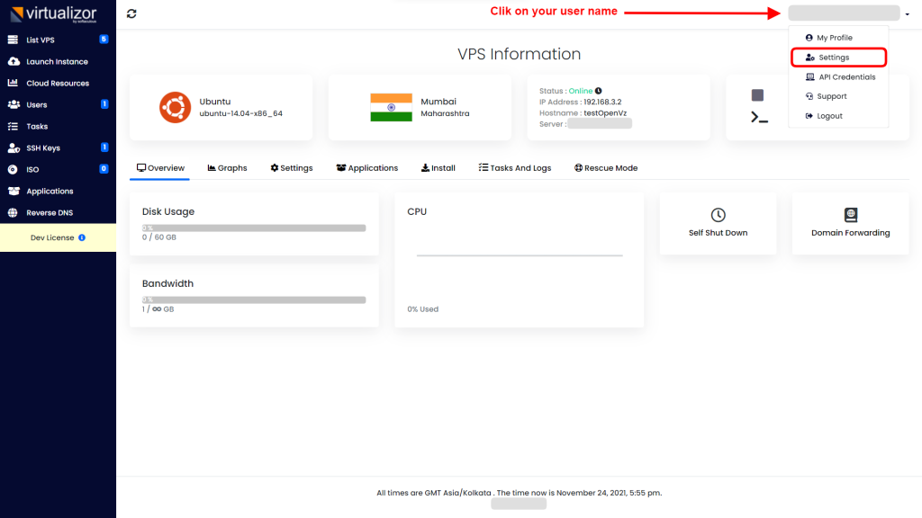Two Factor Authentication (End User panel) – Virtualizor